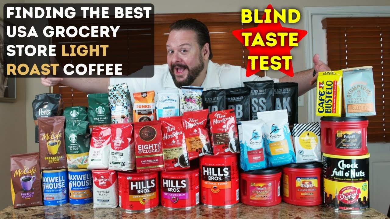 The Best USA 🇺🇸 Grocery Store Coffee ☕ - Light Roast Blind Taste Test ...