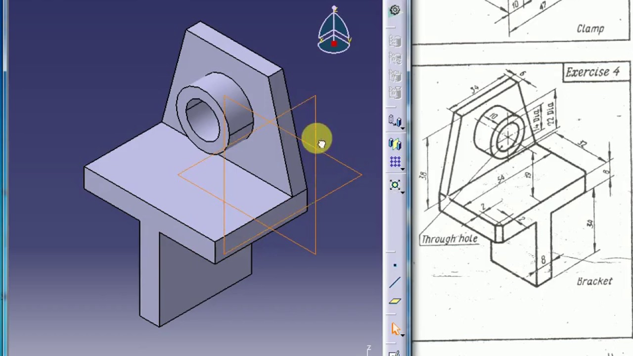 CATIA EXERCISE 4 - YouTube