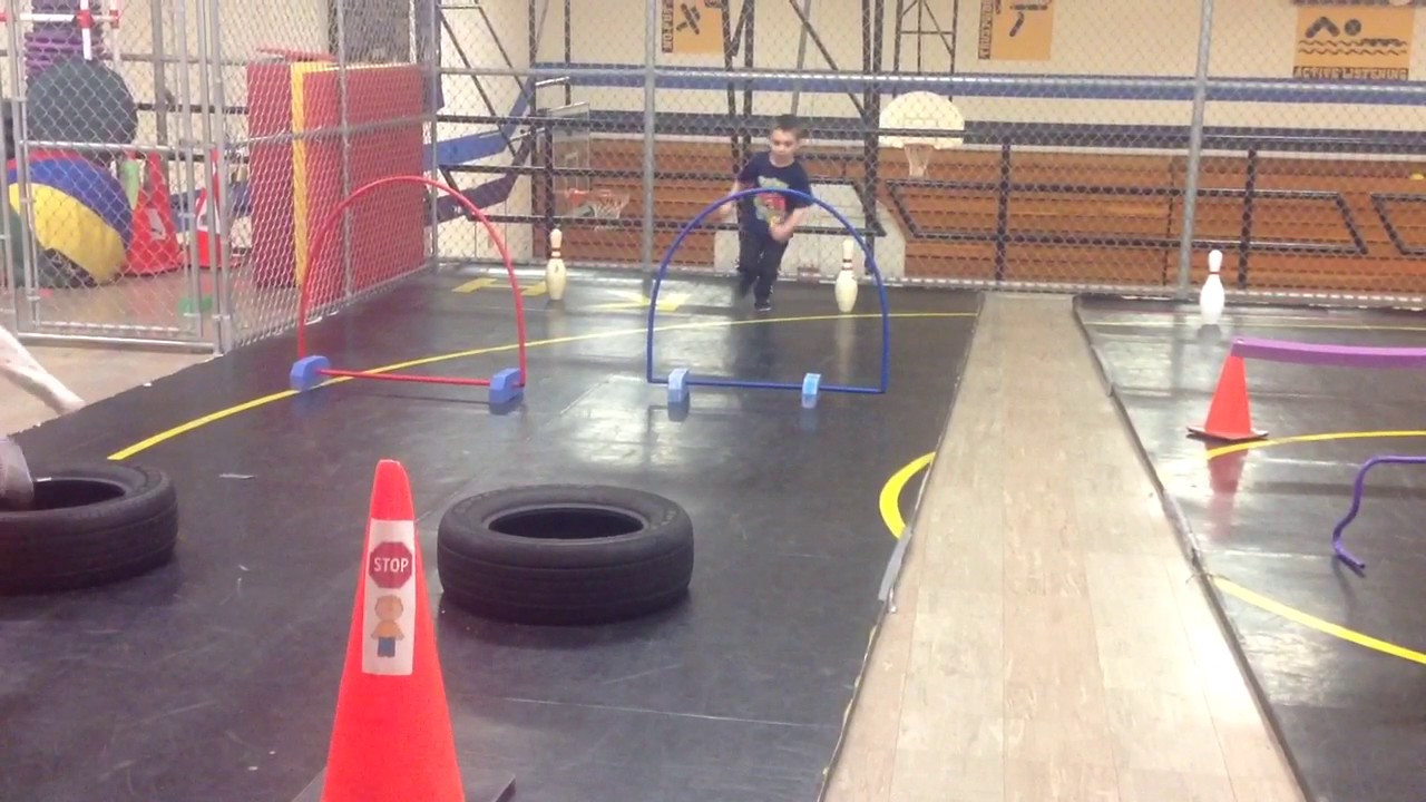 Obstacle courses for K -5th grades - YouTube