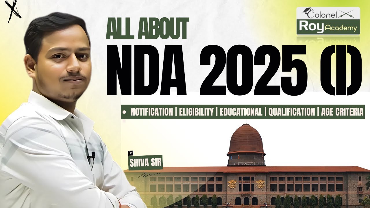 NDA 2025 (I) Notification I All about NDA | Notification | Age ...