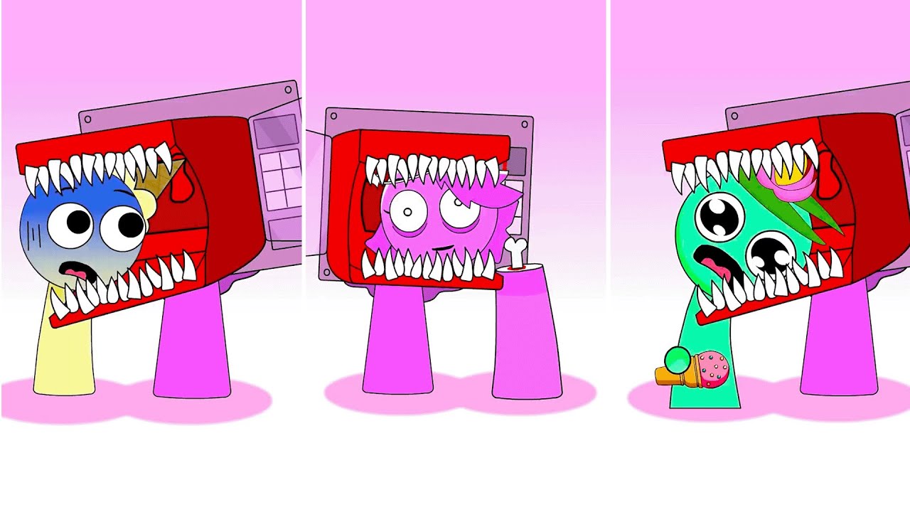 Sprunki OC Lily meets Yumi, Creamy, Rose | Sprunki OC ALL Phases ...