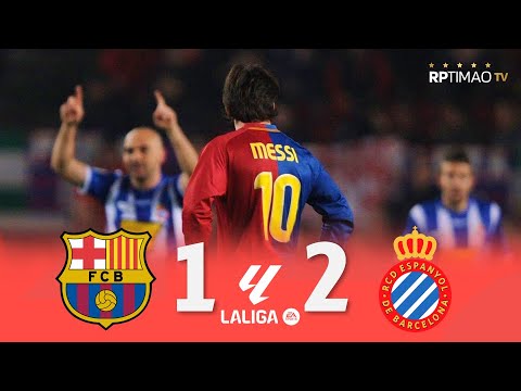 Barcelona 1 x 2 Espanyol ● La Liga 08/09 Extended Goals & Highlights ᴴᴰ