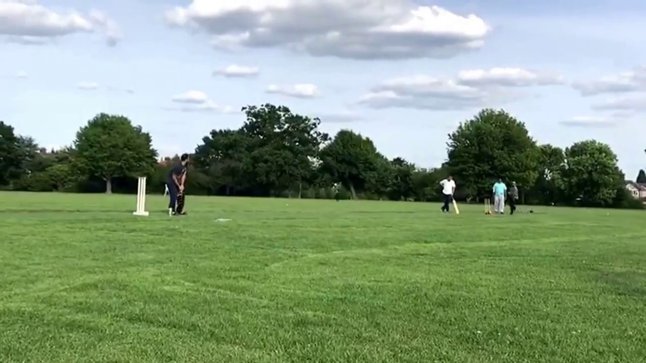 London Tape ball cricket biggest six at Clayhall park cricket ground ...