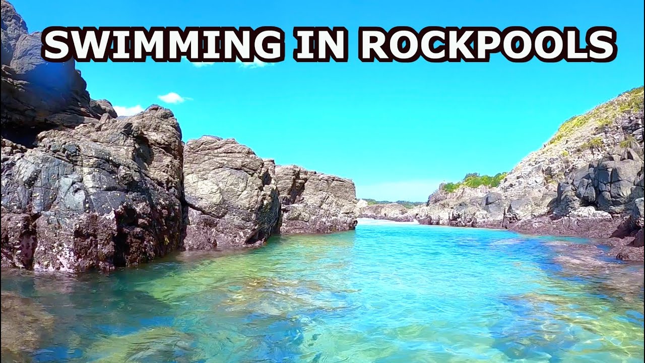 TROPICAL ROCK POOLS 2 - Swimming in crystal clear, tropical rock pools ...
