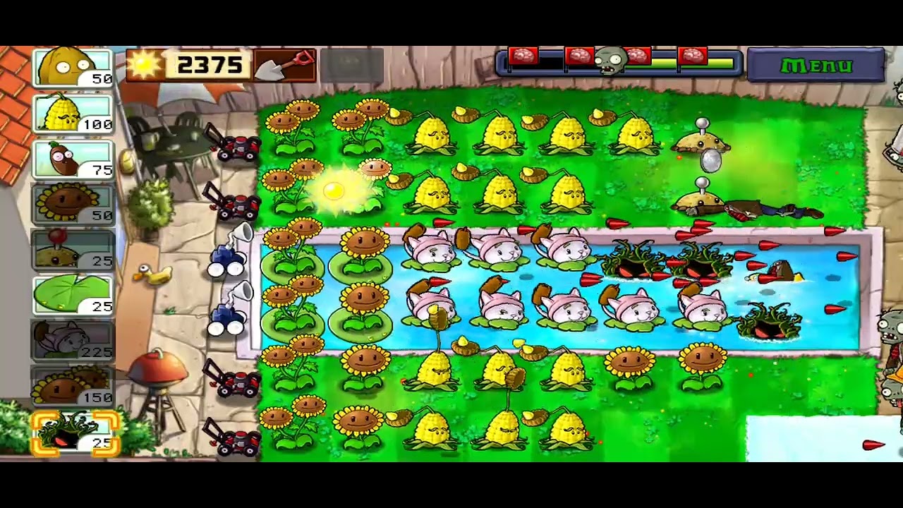 Plants vs Zombies ADVENTURE 2 GAMEPLAY PART 11 - YouTube
