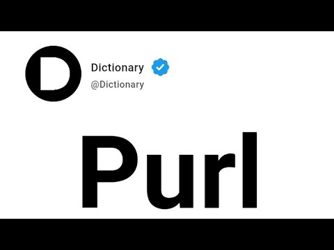 Purl Meaning In English - YouTube