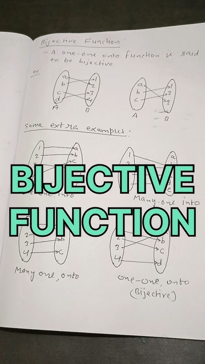 BIJECTIVE FUNCTION #fastudyclasses #cbsemaths #maths #trending - YouTube