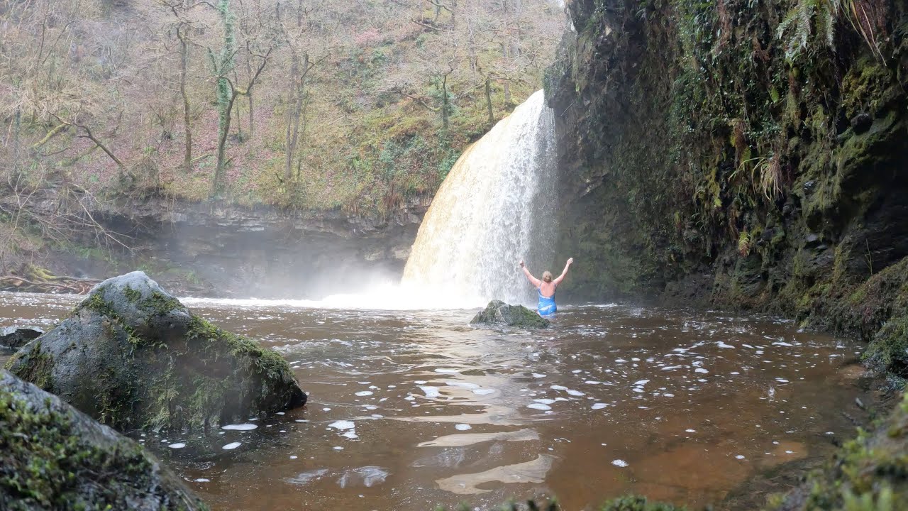 Woodland walk, two dips and lots of waterfalls. Pontneathvaughan ...
