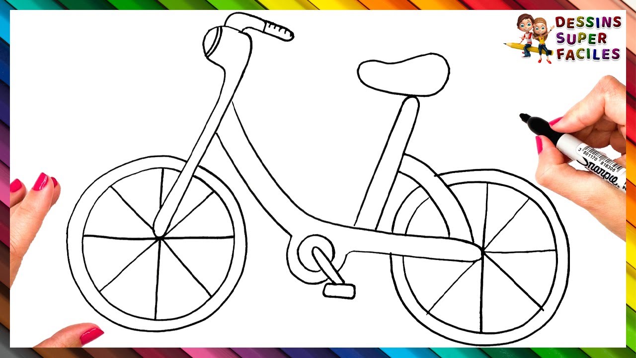 Comment Dessiner un Vélo Étape par Étape 🚲 Dessin de Vélo Facile - YouTube