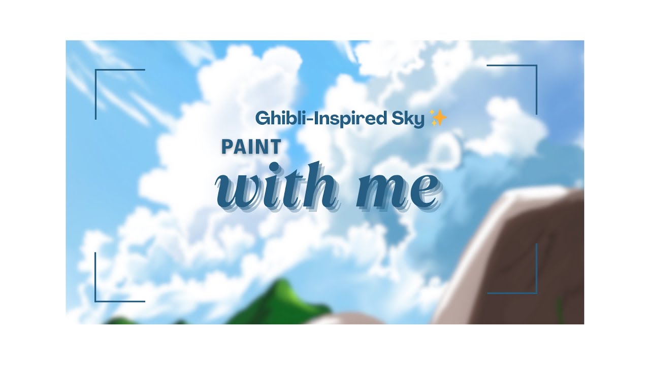 Complete Digital Landscape Painting Tutorial | Mountains, Clouds & Foliage in ibisPaint X - YouTube