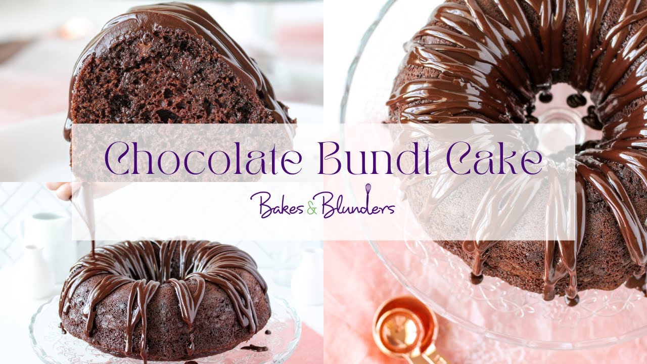 Super Easy Chocolate Mayonnaise Bundt Cake with a Shiny Chocolate ...