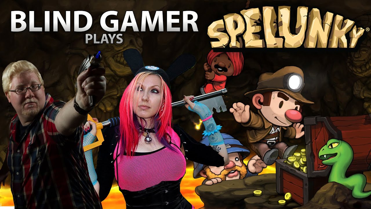BLIND GAMER plays SPELUNKY - YouTube
