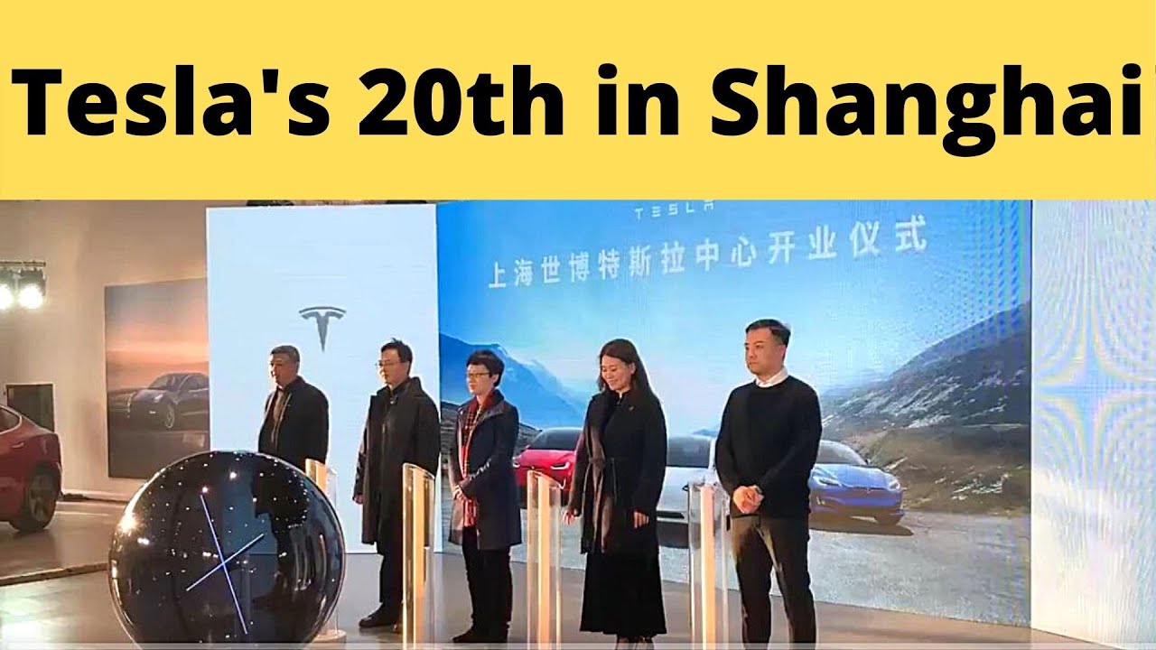 Sneak Preview Of How Tesla Opens Its 20th Store In Shanghai Alone - YouTube