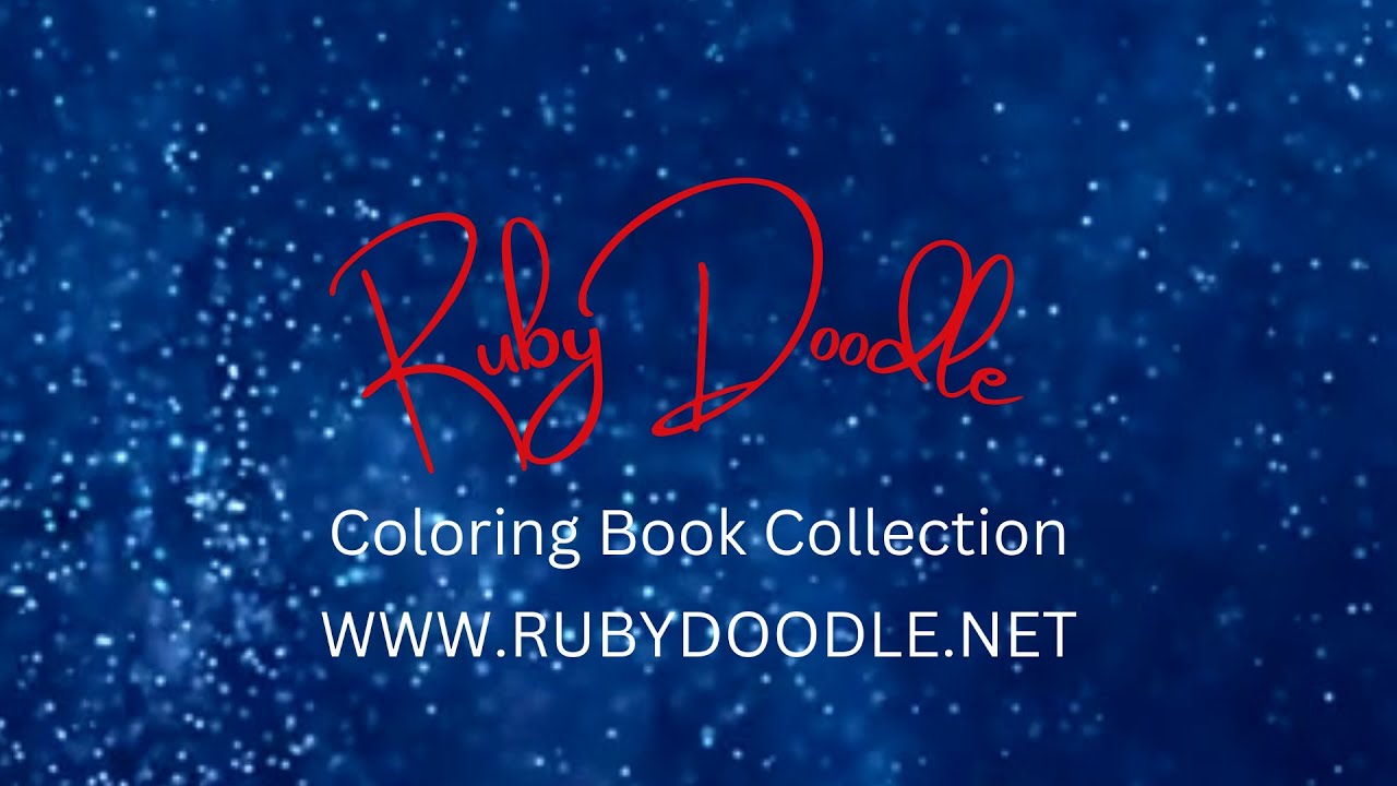 Introducing the Ruby Doodle Coloring Book Collection 🎨 Video - YouTube