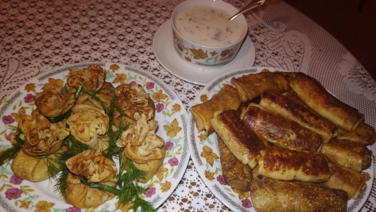 Göbələkli və toyuqlu blinçik🥰🤌 @gunun_sefeqi1474 #keşfet #fypシ #cooking ...