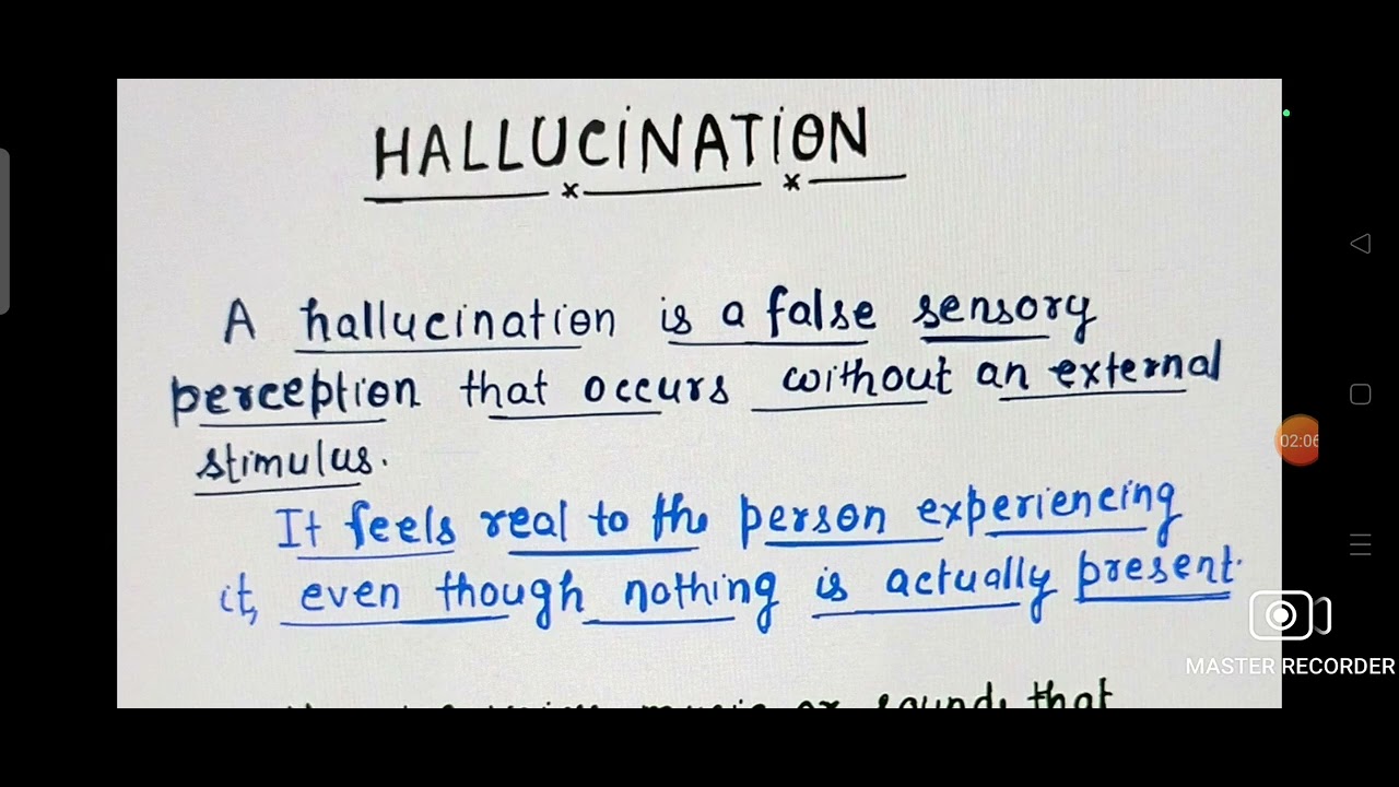 Delusion & Hallucinations. CLASS -12 PSYCHOLOGY Ch.4 Psychological ...