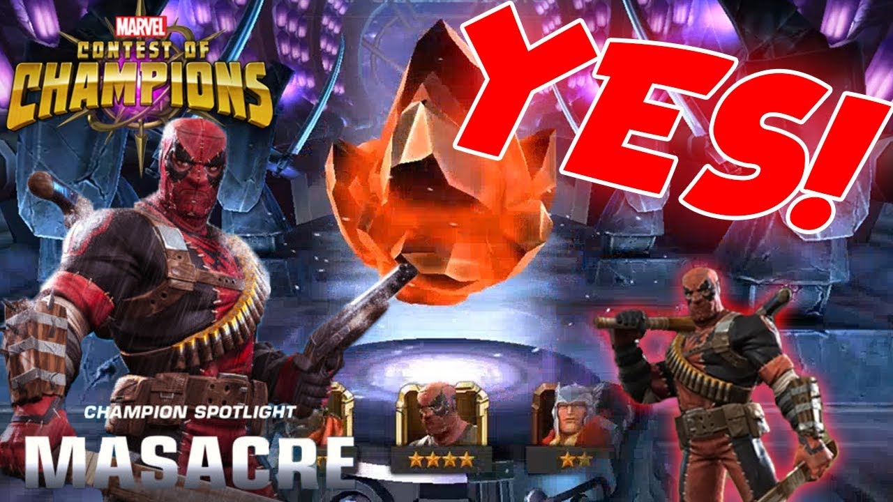 Machete Crystal Opening (Masacre): Marvel Contest of Champions - YouTube