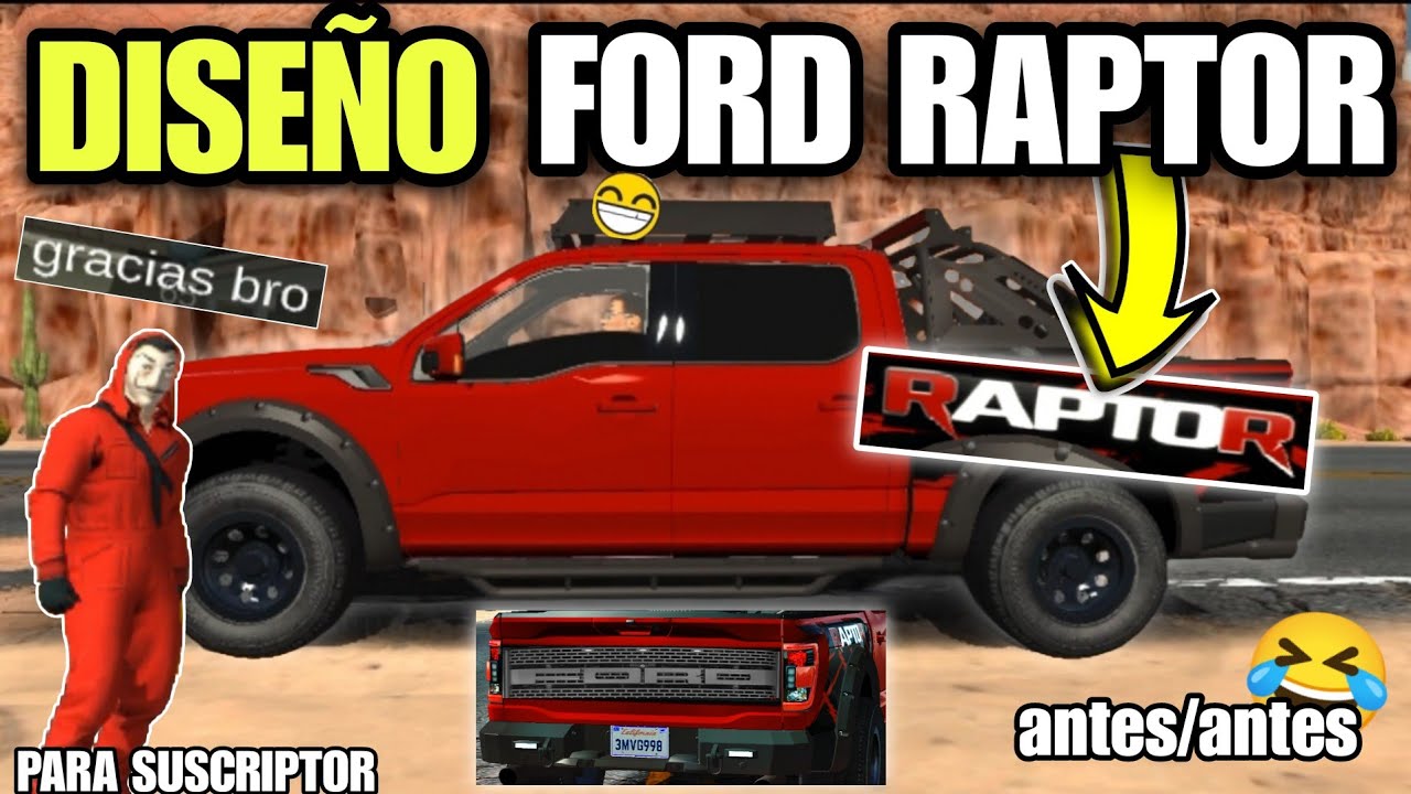 DISEÑO☝🏻LA FORD RAPTOR 🦖 DE UN SUSCRIPTOR EN Car Parking Multiplayer ...