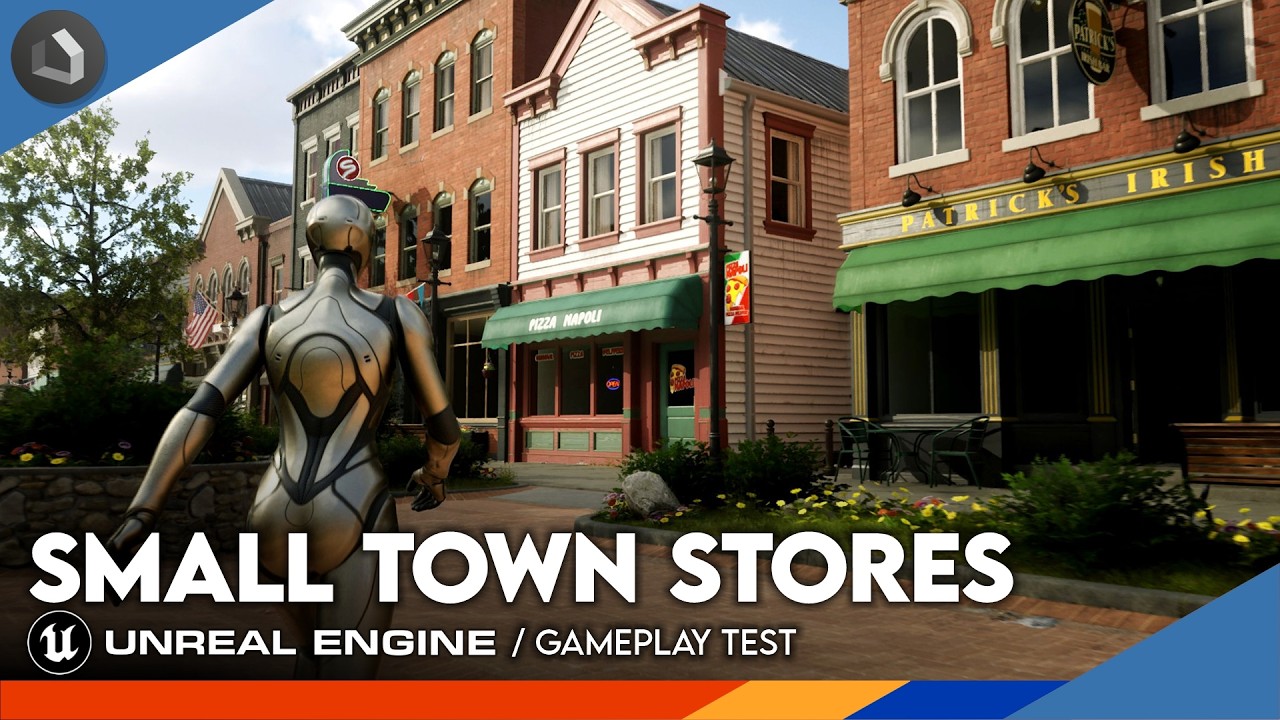 Small Town Stores | Unreal Engine 5 | Gameplay Test - YouTube