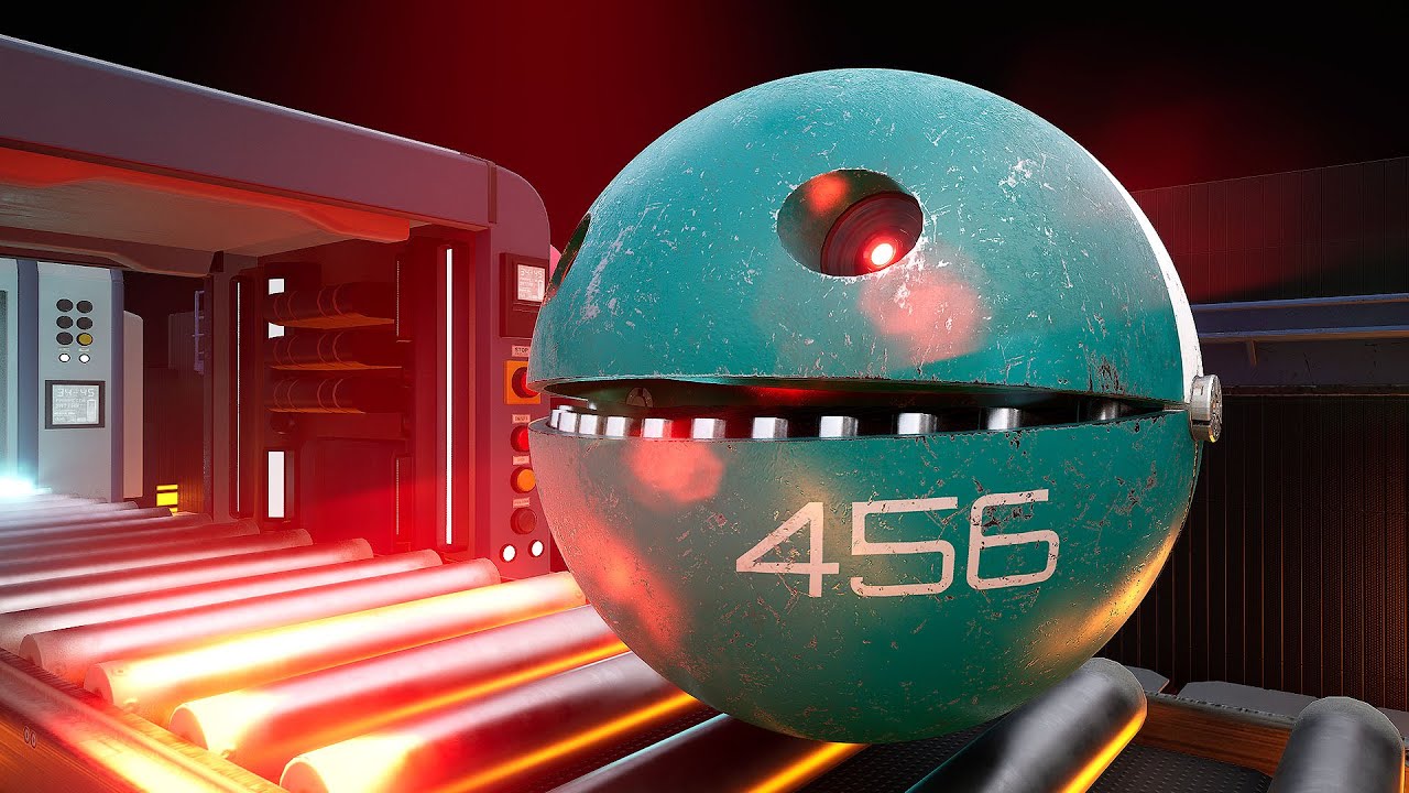 Pacman, Walking Robot Pacman, and Gladiator Robot Fight to Survive in a ...