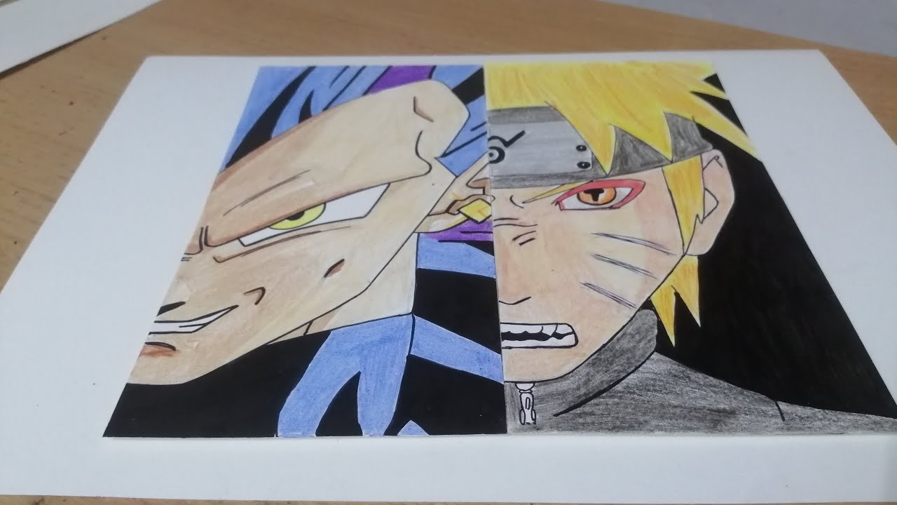 How to draw Naruto half face || Easy Drawing for beginners || Easy ...