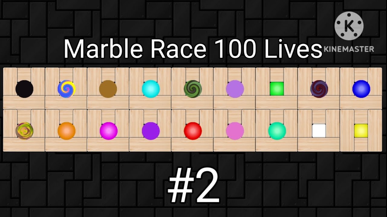 Marble Race 100 Lives Part 2 (Marble Run 2d) - YouTube