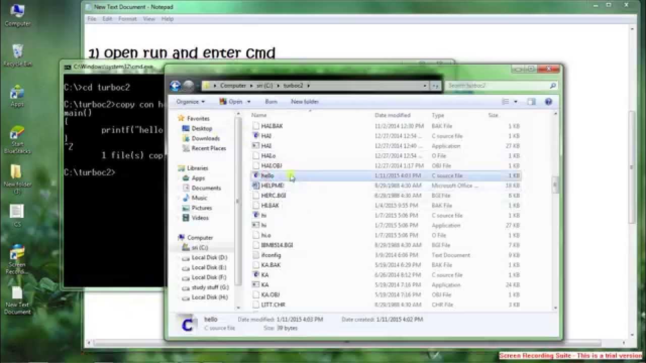Compiling a C Program Using Only Command Prompt Interview Question - YouTube