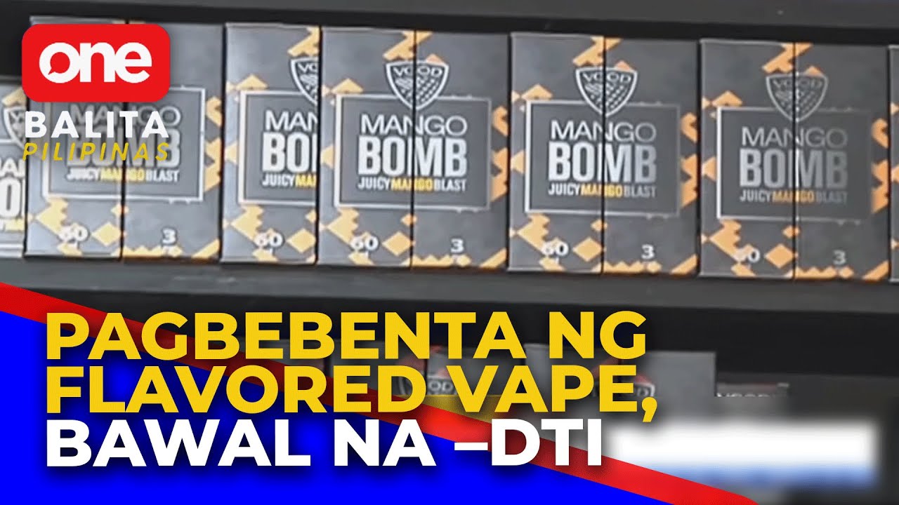 Flavored vapes, bawal ng ibenta ayon sa DTI - YouTube