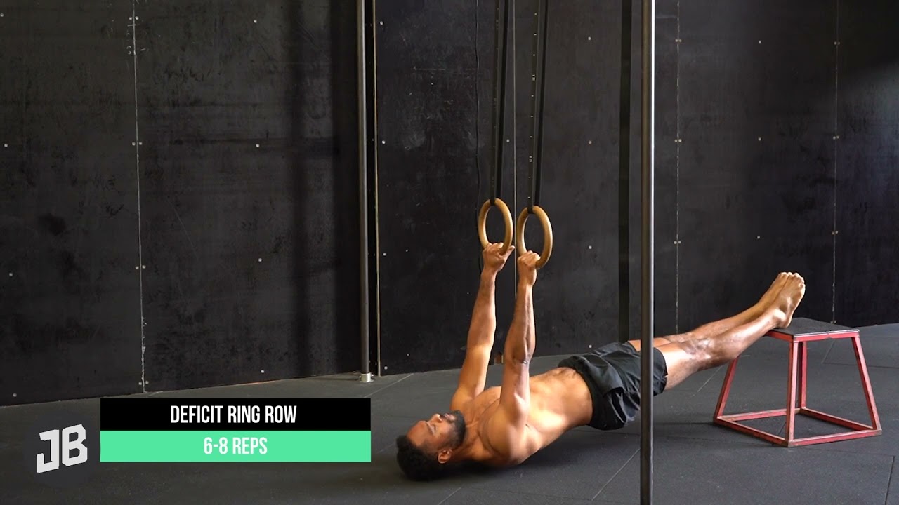 05 BAS PULL DEFICIT RING ROW - YouTube