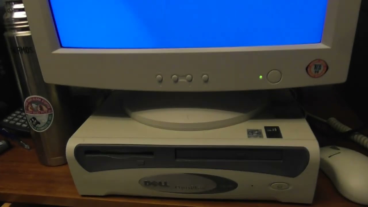 Booting up my Dell Optiplex GX110 from -00 with windows 2000 - YouTube