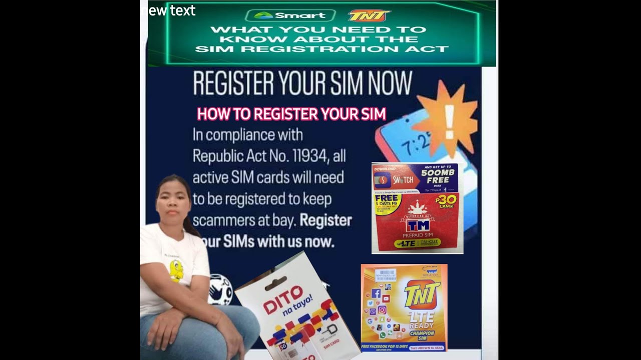 PAANO MAGREGISTER NG SIM/ HOW TO REGISTER SIM ONLINE 2022 #SMART #TNT ...