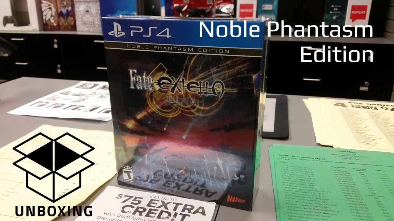 Fate/EXTELLA "NOBLE PHANTASM EDITION" - PlayStation 4 - Unboxing - YouTube
