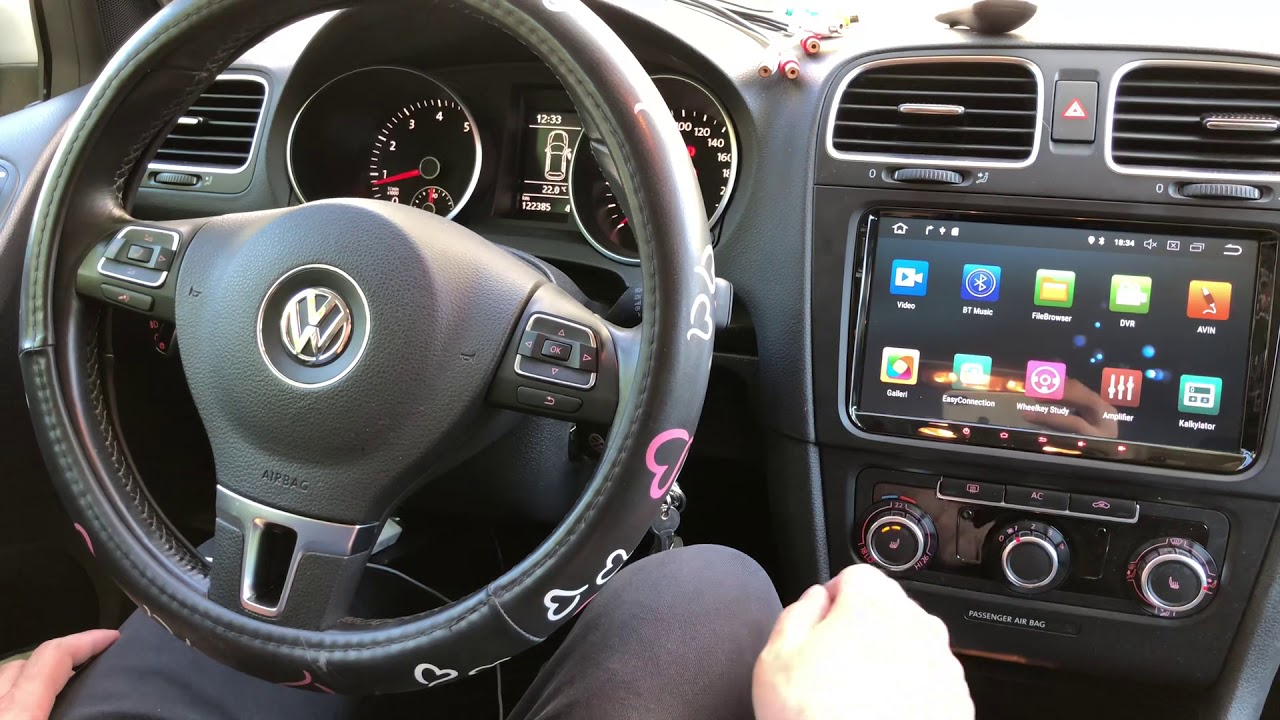 VW Golf Touran Caddy Amarok Passat Transporter Bilstereo bluetooth ...