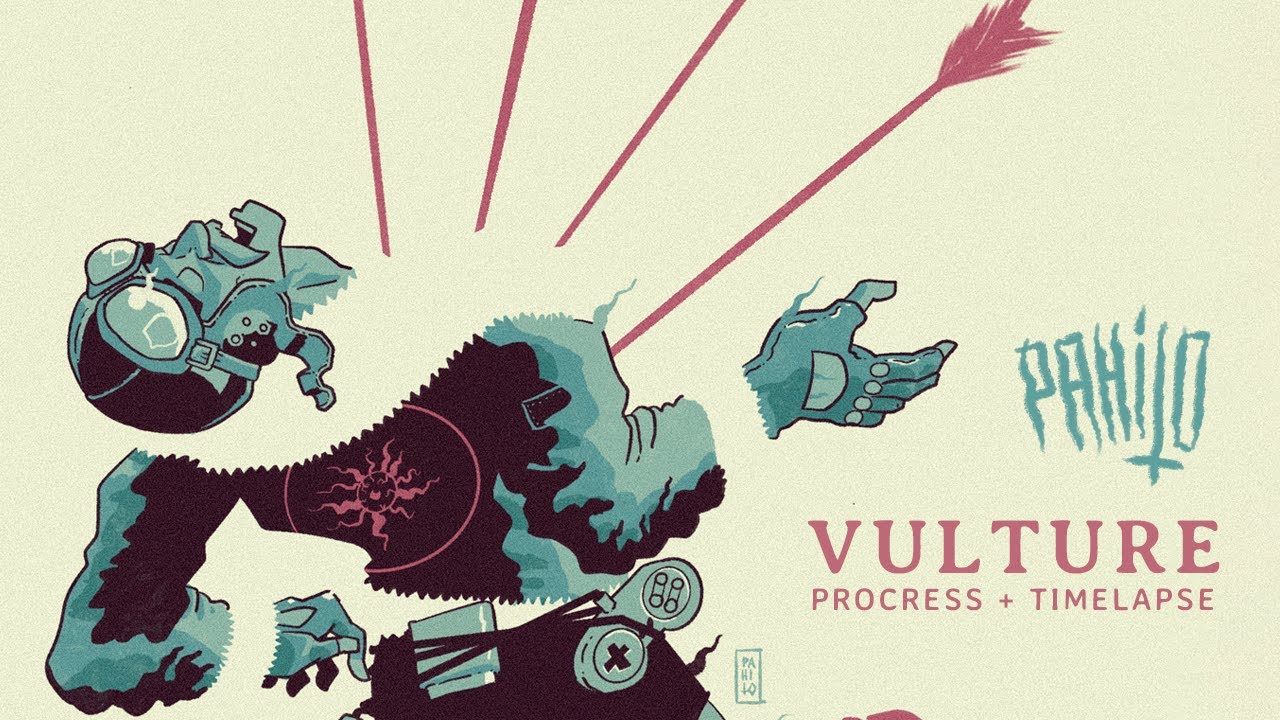 Vulture : Process + Timelapse | Dibujando con Procreate en iPad - YouTube