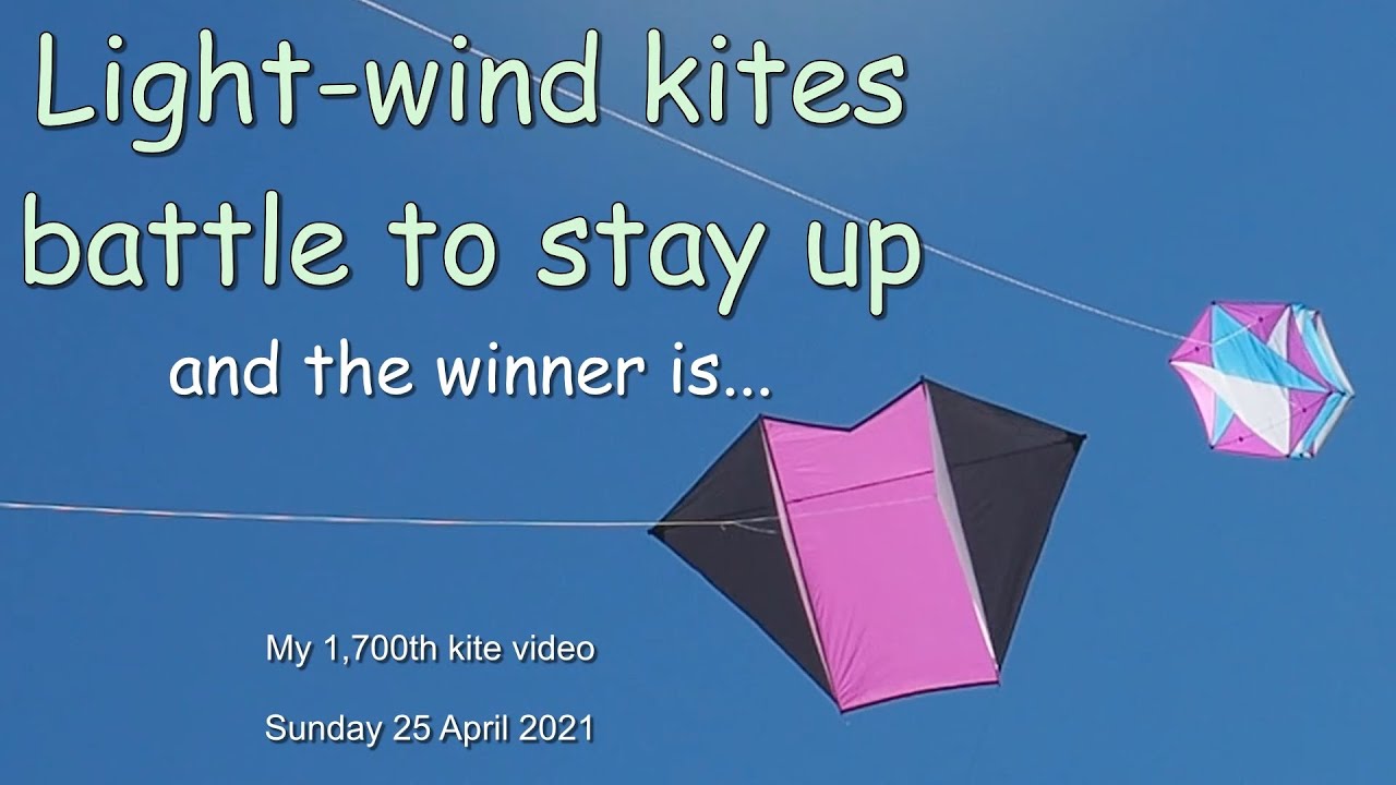 Light-wind kites battle to stay up - and the winner is... - YouTube
