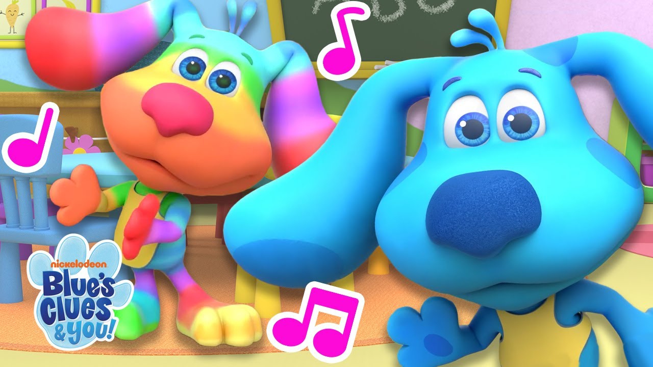 If You're Happy and You Know It! w/ Blue! + More Nursery Rhymes & Kids ...