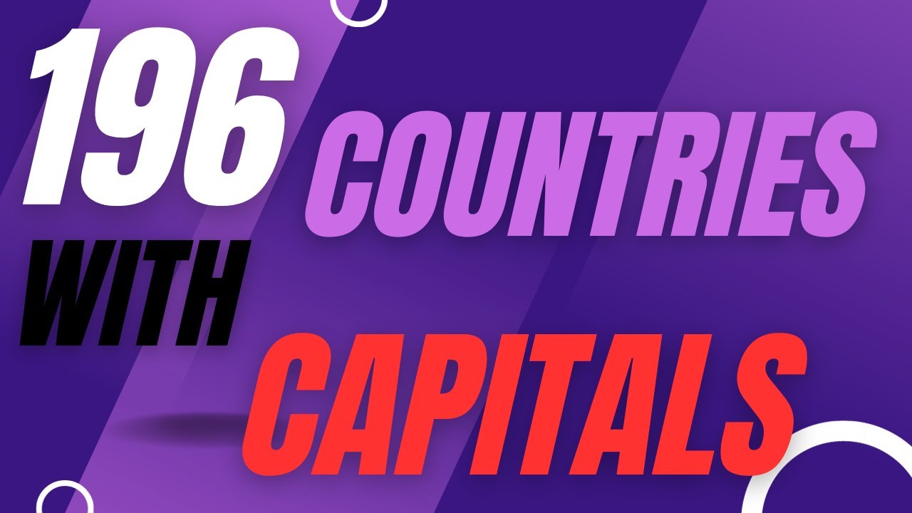 196 COUNTRIES WITH THEIR CAPITALS | Test Your Knowledge | List of ...