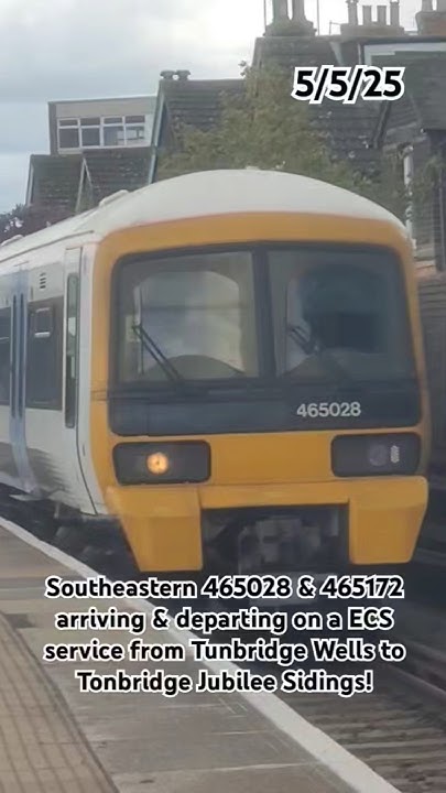 465 motors at Tonbridge Station on ECS! #trainspotting #class465 #southeasternrailway - YouTube