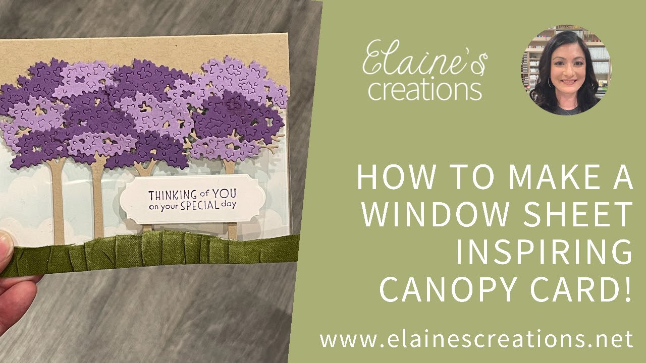 How to Make a Window Sheet Card! Sweet Stampin' - YouTube