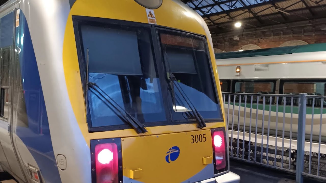 Tour onboard NIR CAF 3000 No.3004 + 3005 in Dublin connolly. (31/8/24 ...
