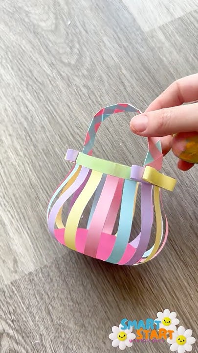 DIY Paper Strip Easter Basket | Easy Spring Craft for Kids | Smart ...