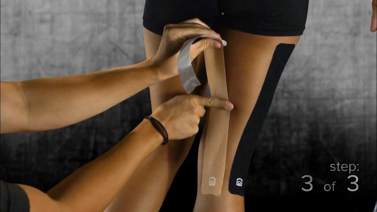 Back of Knee Taping Instructions with StrengthTape Kinesiology Tape - YouTube