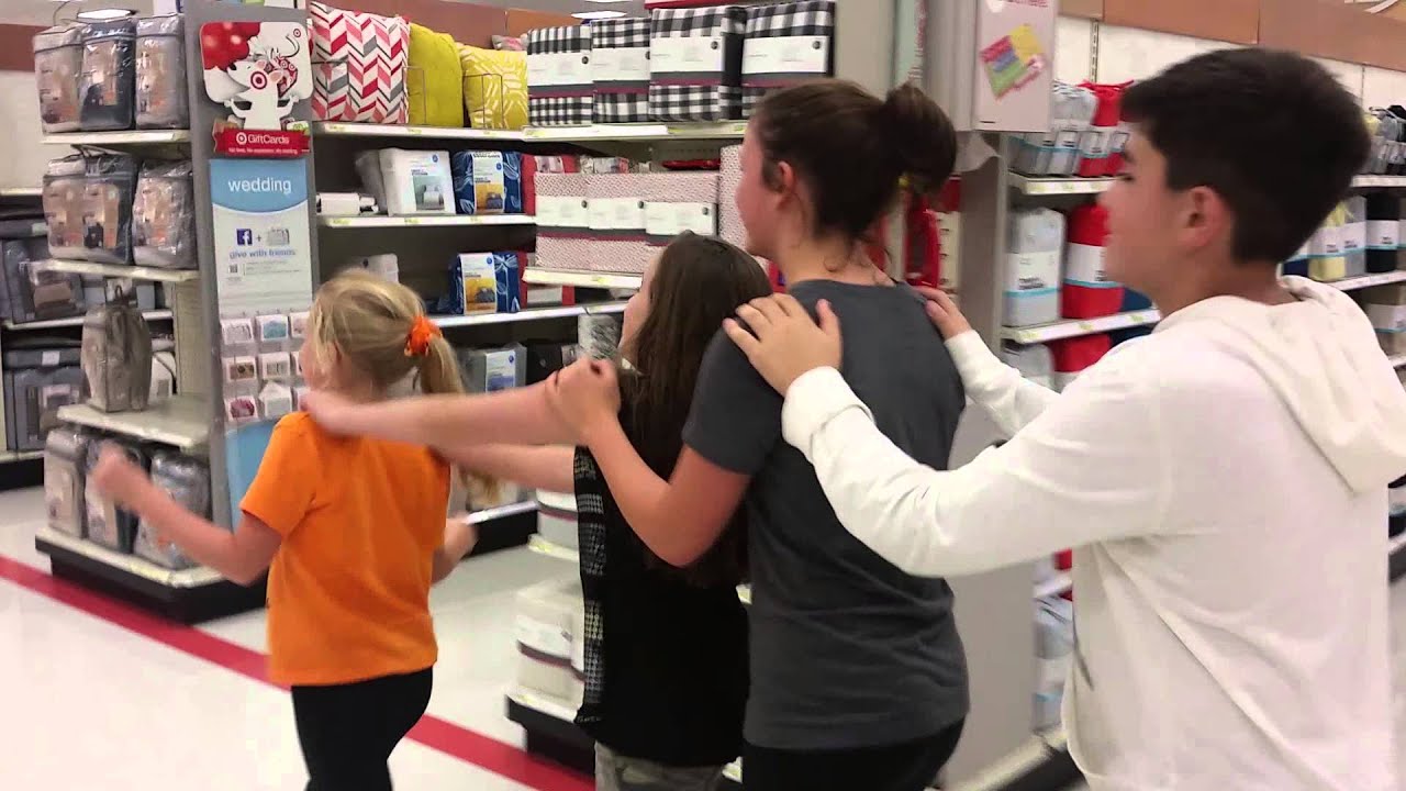 Conga line through Target - YouTube