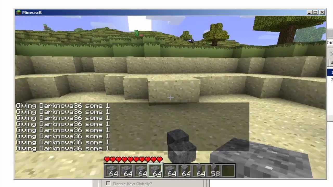 Minecraft Shortcut-Tasten Für Befehle - YouTube
