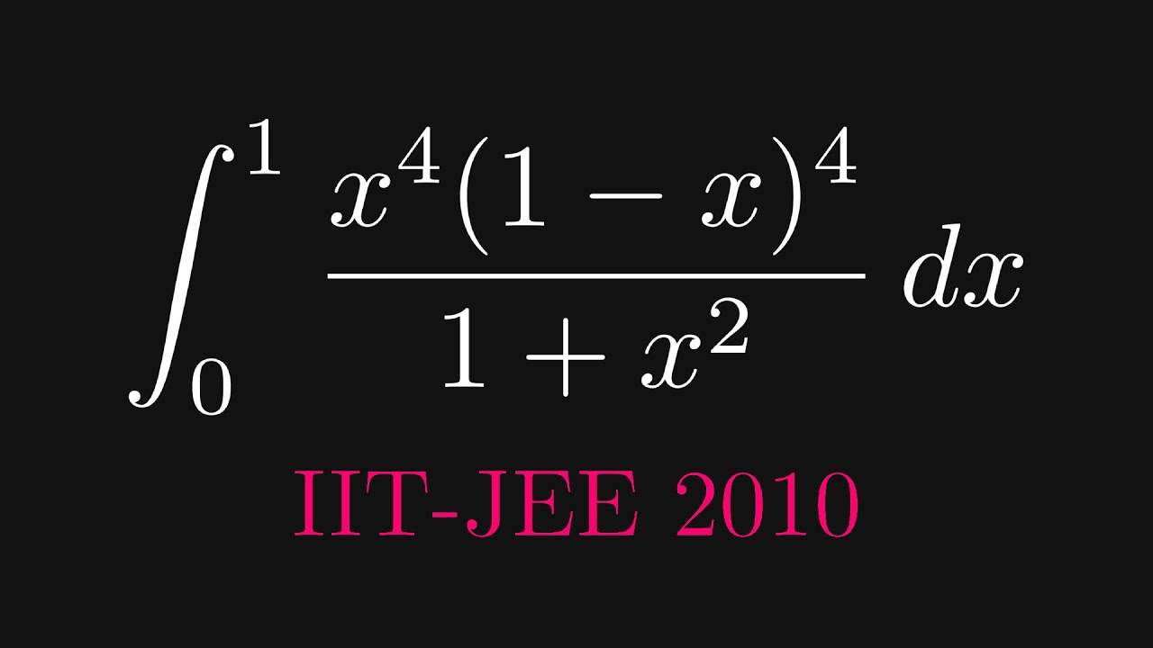 The Most Beautiful IIT JEE Integration Question - YouTube