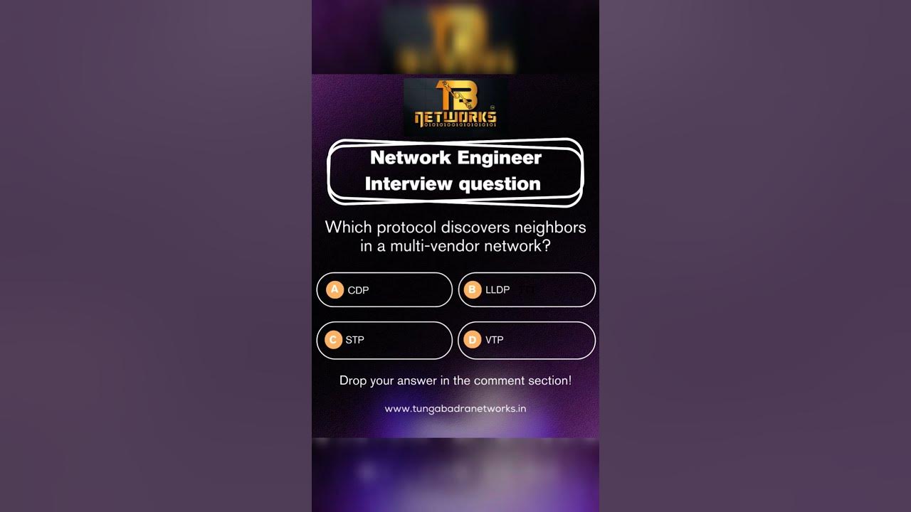 Network Engineer CDP & LLDP interview Q & A | join our CCNA INTERNSHIP program, contact+ ...