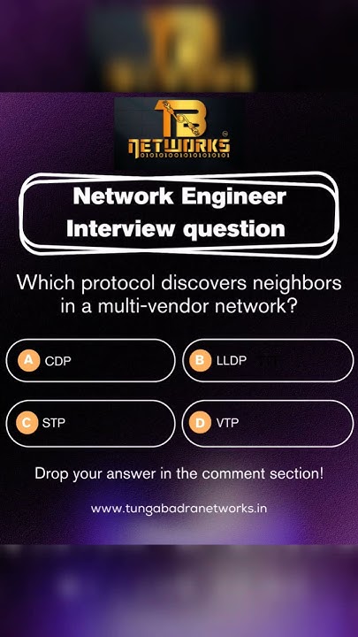Network Engineer CDP & LLDP interview Q & A | join our CCNA INTERNSHIP program, contact+ ...
