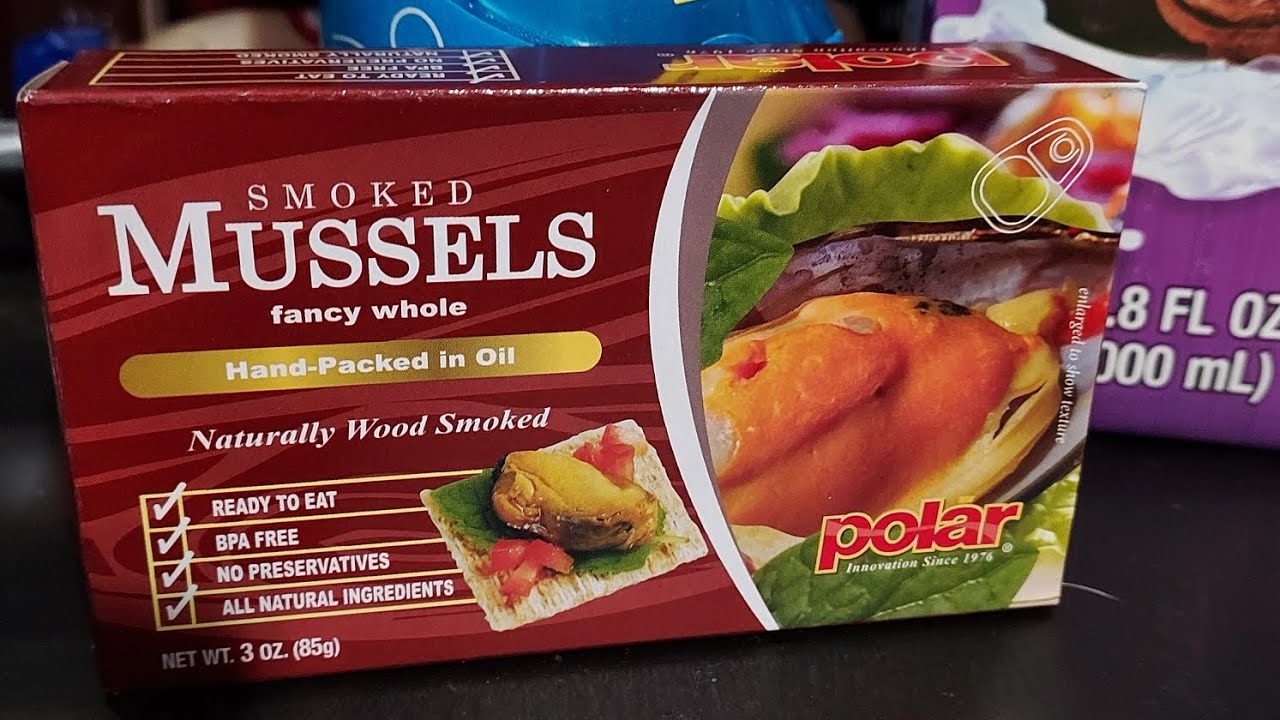 Mini Josh's Snack & Candy Reviews Polar Smoked Mussels - YouTube