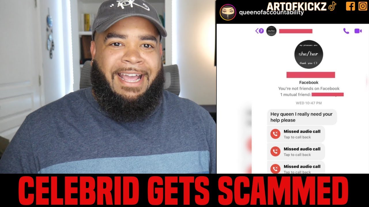 Fake fan tries to SCAM Celebrid - YouTube