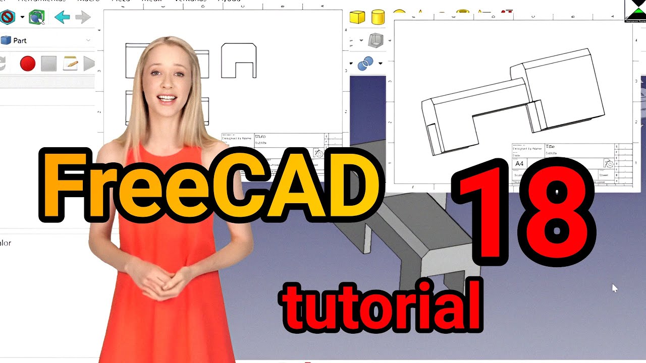 🔥Tutorial ⚙️ FreeCAD 0.21 2024 parte 18 😜 hacer planos de piezas y ...